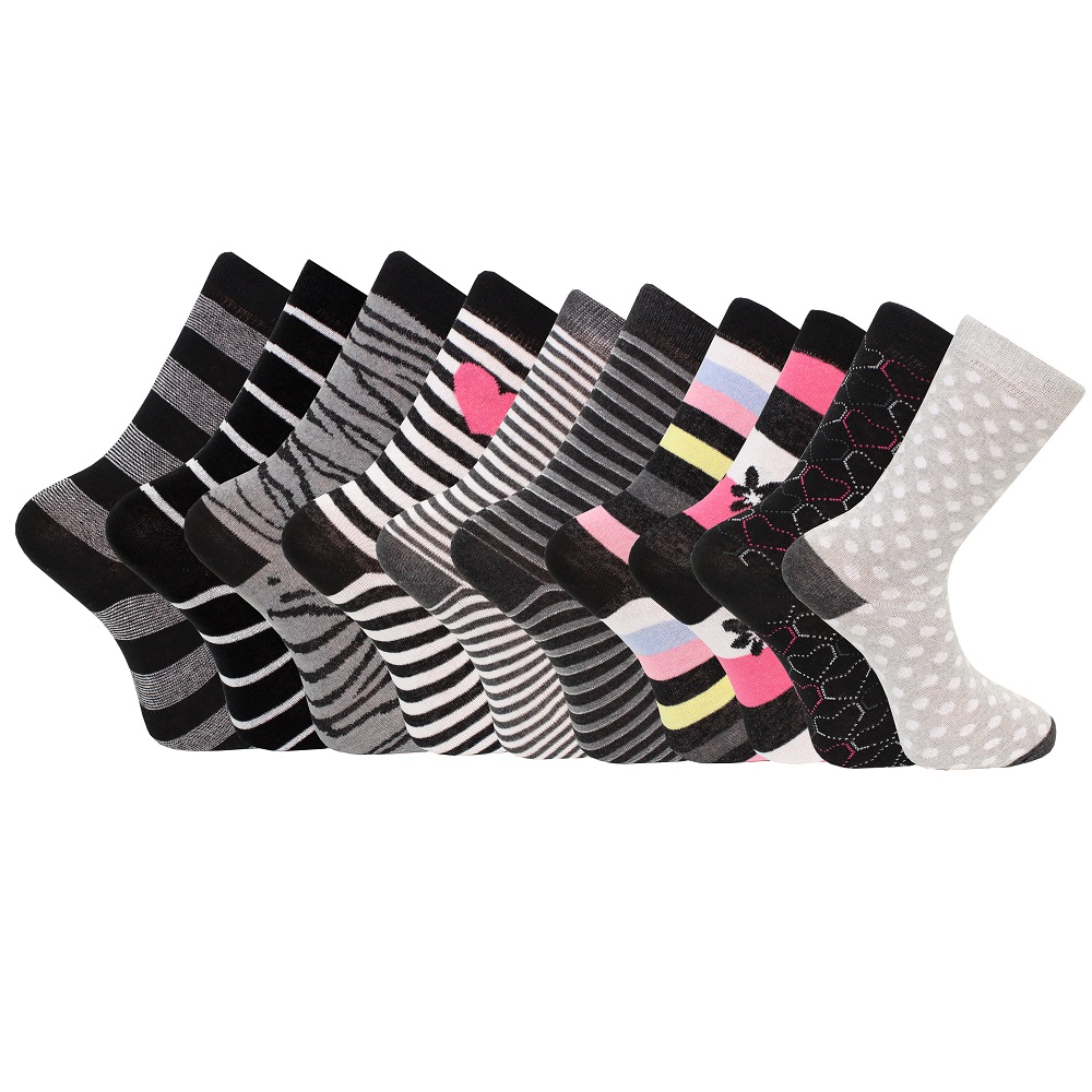 Mönstrade strumpor - 10 par 169 kr - Damstrumpor | JHNSport