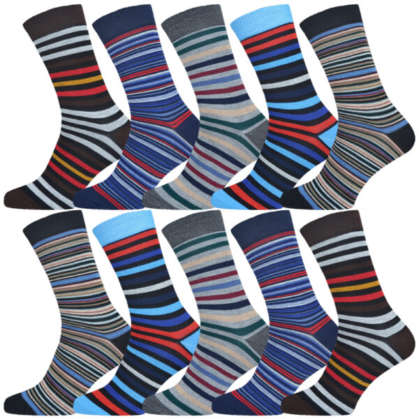 10 Par Randiga strumpor 145kr - Finstrumpor Herr | JHNSport